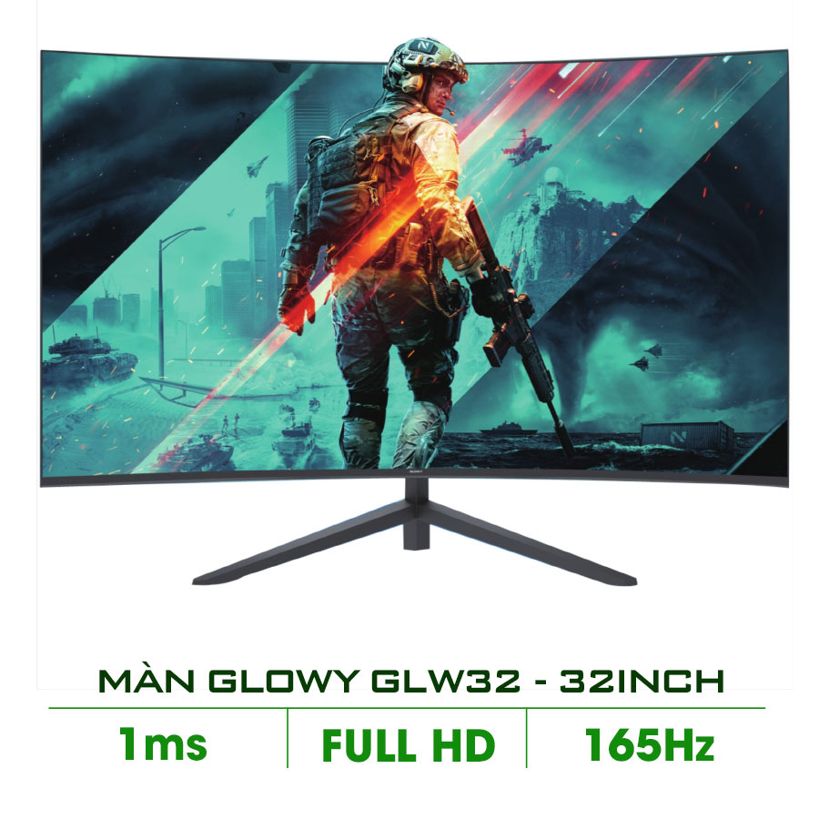 MÀN HÌNH MÁY TÍNH GLOWY GLW32 32INCH FULLHD 165HZ VGA-HDMI
